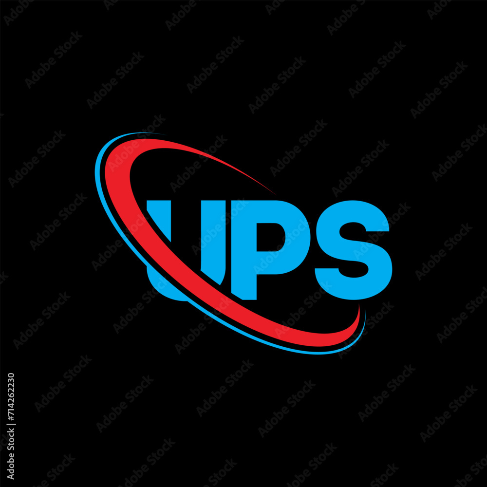 UPS logo. UPS letter. UPS letter logo design. Initials UPS logo linked ...