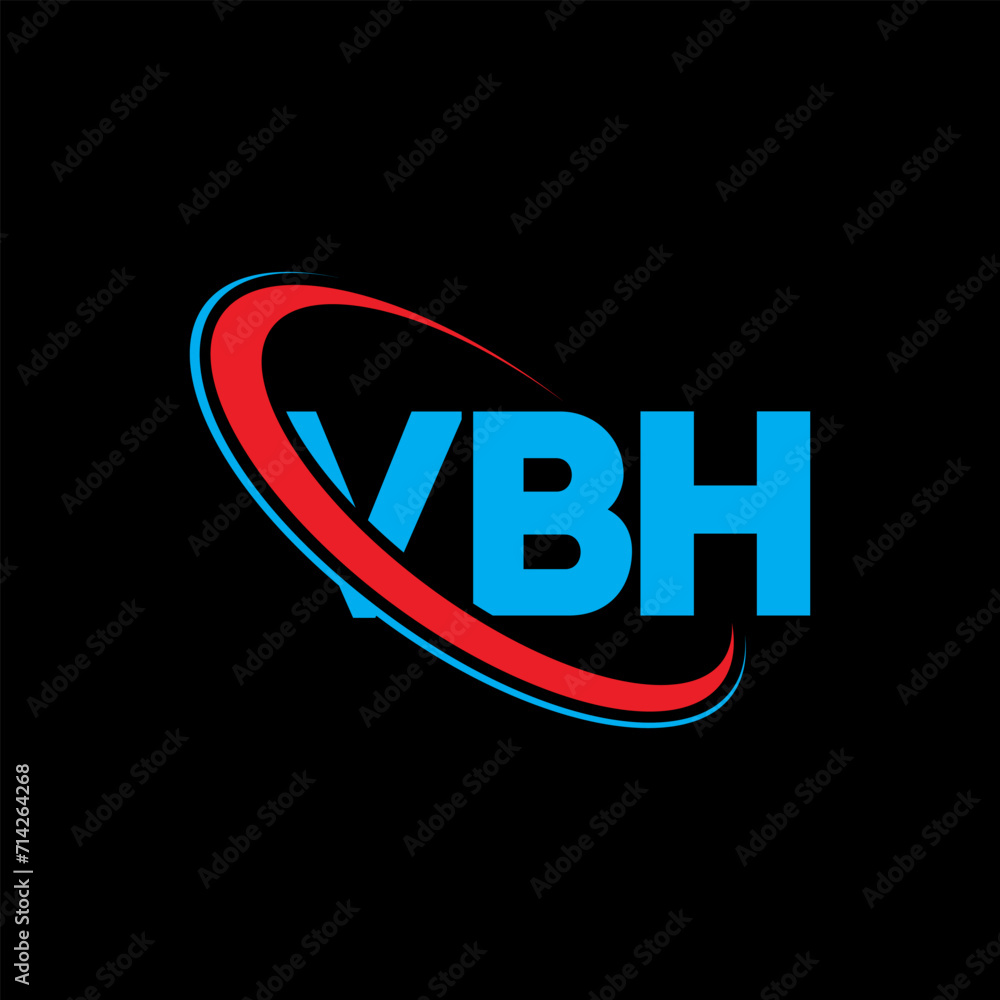 VBH logo. VBH letter. VBH letter logo design. Intitials VBH logo linked ...