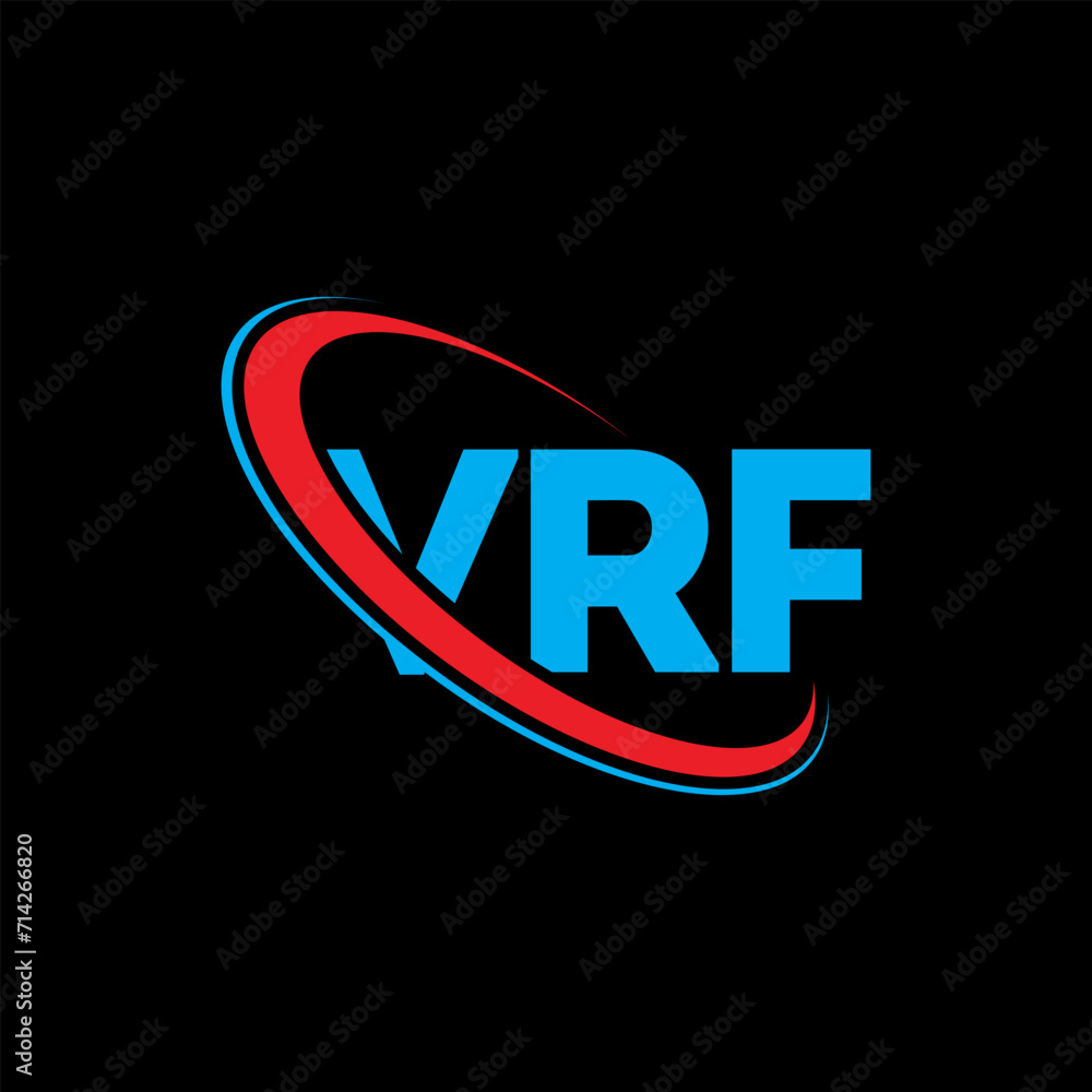 VRF logo. VRF letter. VRF letter logo design. Initials VRF logo linked ...