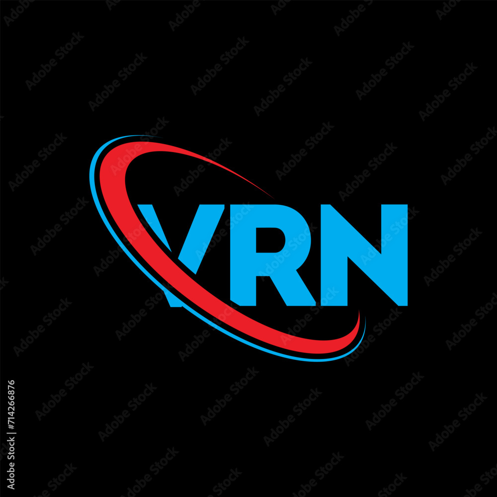 VRN logo. VRN letter. VRN letter logo design. Initials VRN logo linked ...