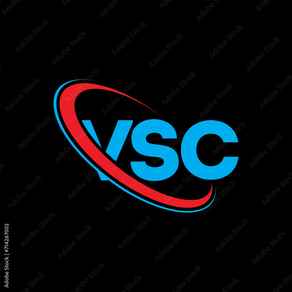 VSC logo. VSC letter. VSC letter logo design. Initials VSC logo linked ...