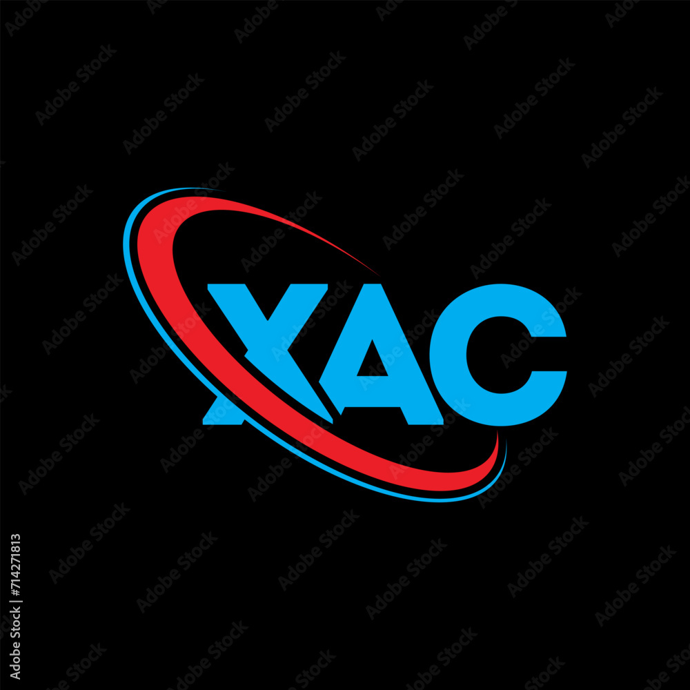 XAC logo. XAC letter. XAC letter logo design. Intitials XAC logo linked ...