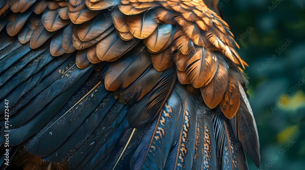a close up of a large bird's feathers Stock Photo | Adobe Stock