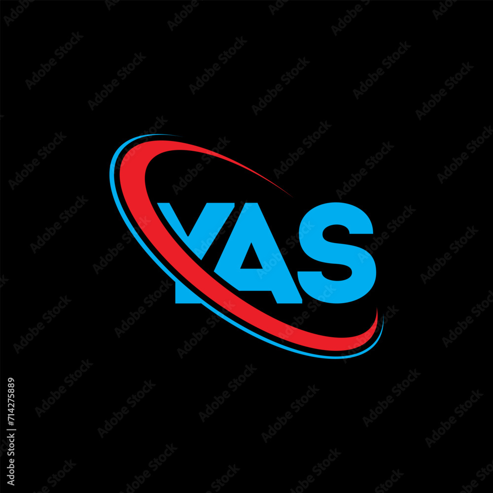 YAS logo. YAS letter. YAS letter logo design. Intitials YAS logo linked ...