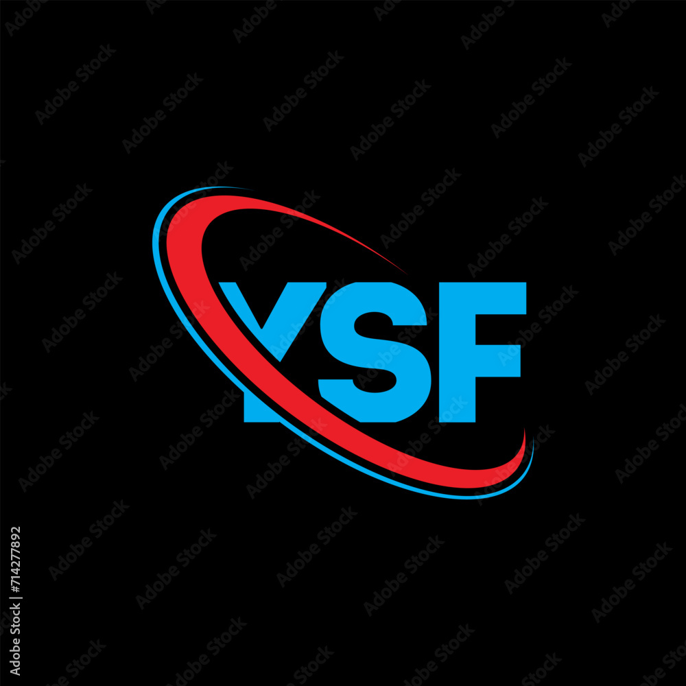 YSF logo. YSF letter. YSF letter logo design. Initials YSF logo linked ...