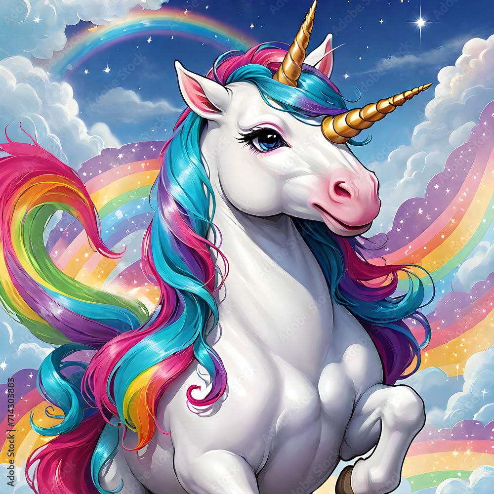 The magic unicorn is a fascinating creature that exists only in fiction ...