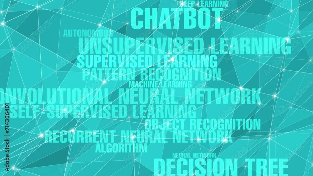 Deep learning and connected lines in ai artificial intelligence neural ...