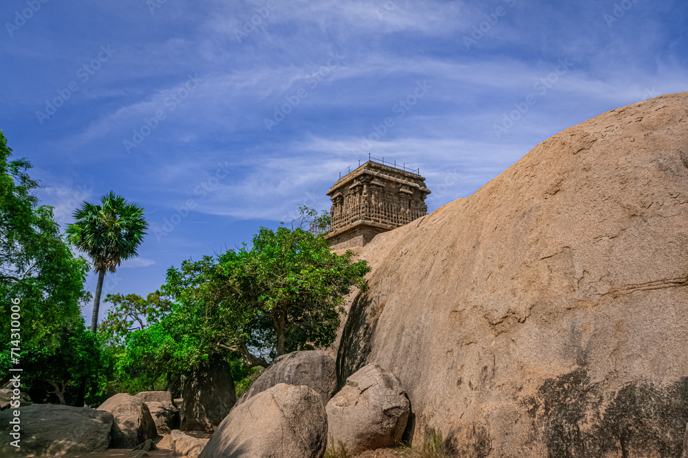 Mahishamardini Rock Cut Mandapa built by Pallavas-Narasimhavarman, Mahendravarman & rajasimha ...