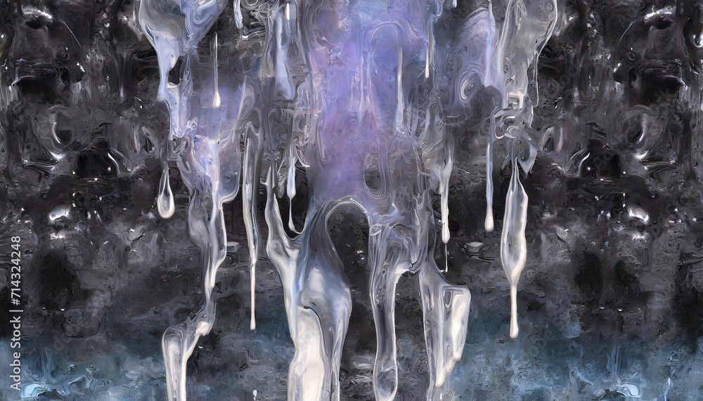 dripping liquid smoke frozen in an abstract futuristic 3d texture on a ...