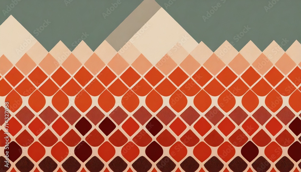 retro warm pattern in vintage style of the 60s and 70s Stock ...