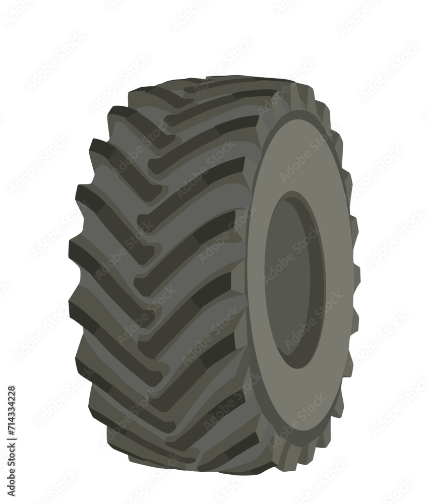 Texture of vehicle tire vector track illustration isolated on white ...