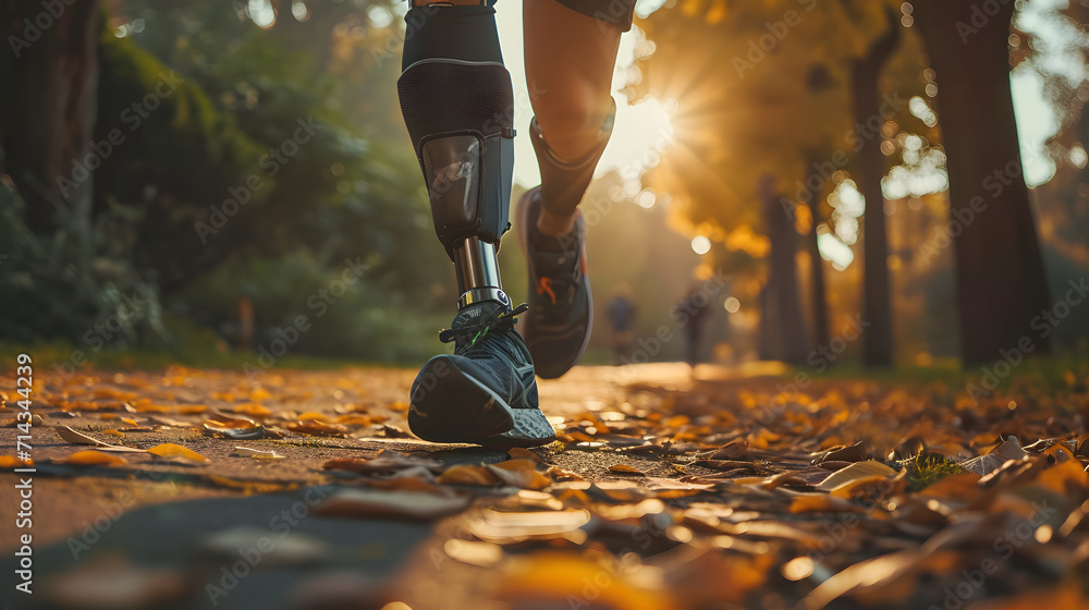 Person with a prosthetic leg showcasing their strength and resilience ...
