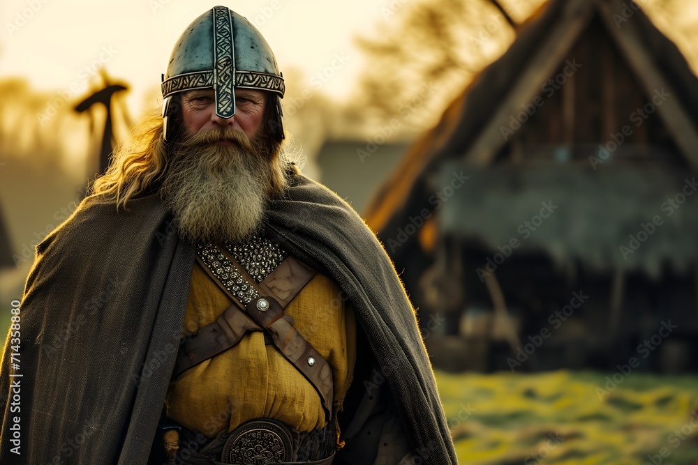 Anglo-Saxon Heritage: Male in Nose Guard Helmet Stock Illustration ...