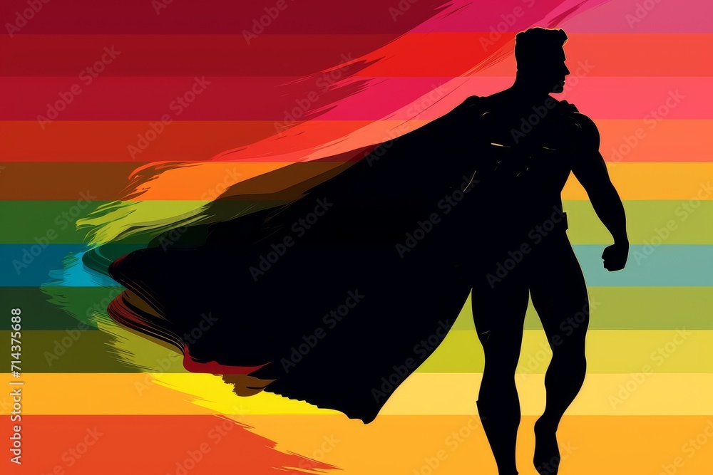A dynamic dance of colors and lines, captured in a stunning painting of ...