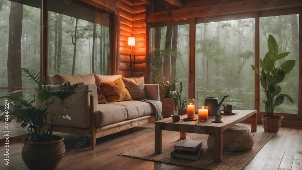 virtual backgrounds loop animation, stream overlay. cozy lo-fi living ...