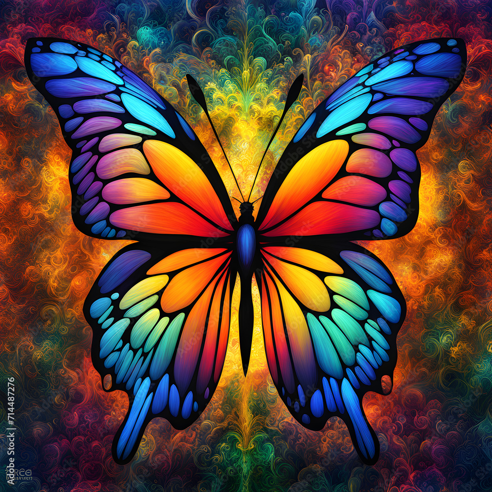 The butterfly splash style of coloring is a visually striking technique ...