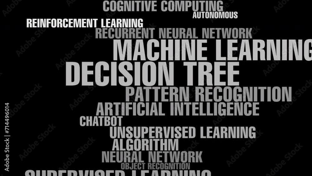 Algorithm backbone of ai on black background deep learning machine ...