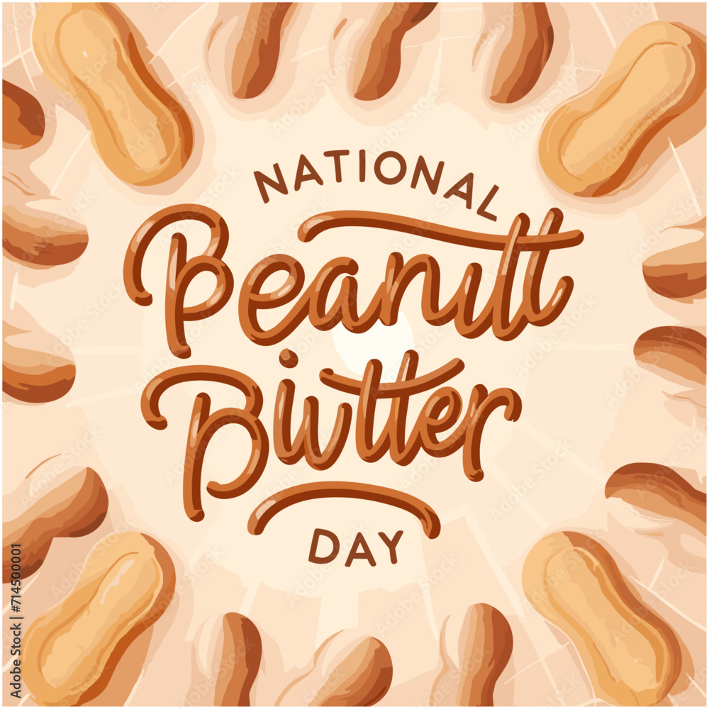 national peanut butter day typography, national peanut butter day ...