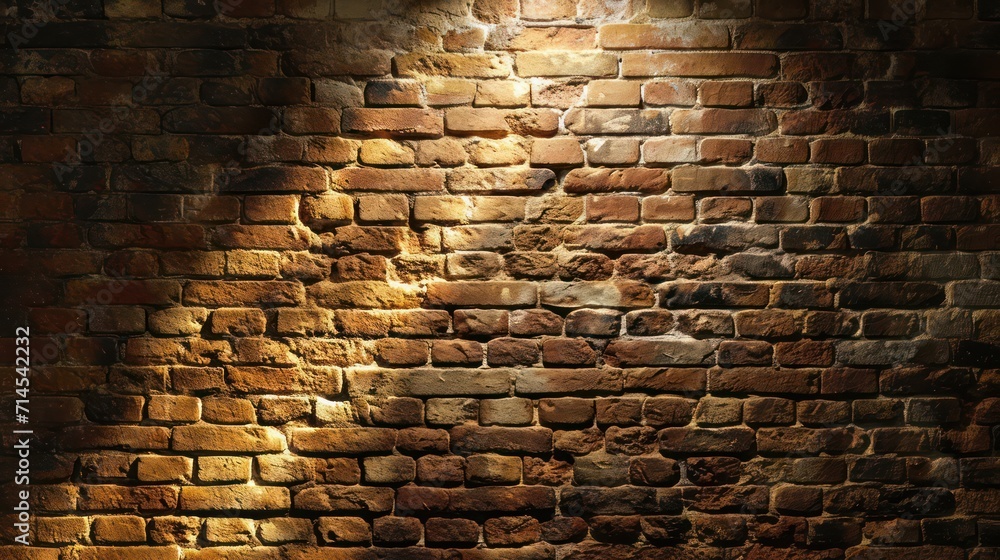 Old brick wall texture background with spotlight, ready foe banner ...