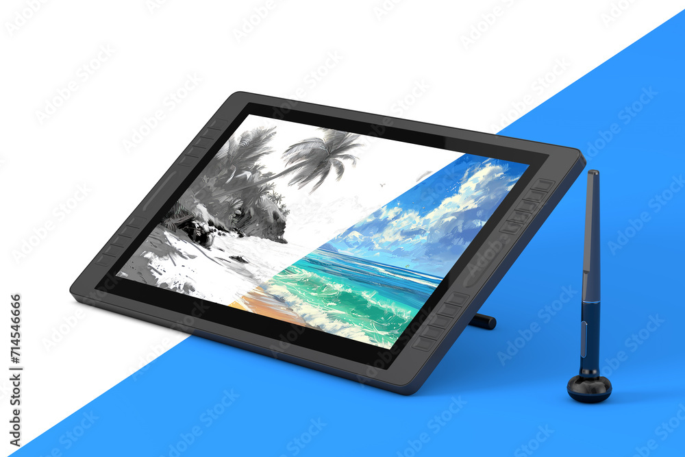 Big Size of Digital Graphics Drawing Tablet Monitor with Pen and ...