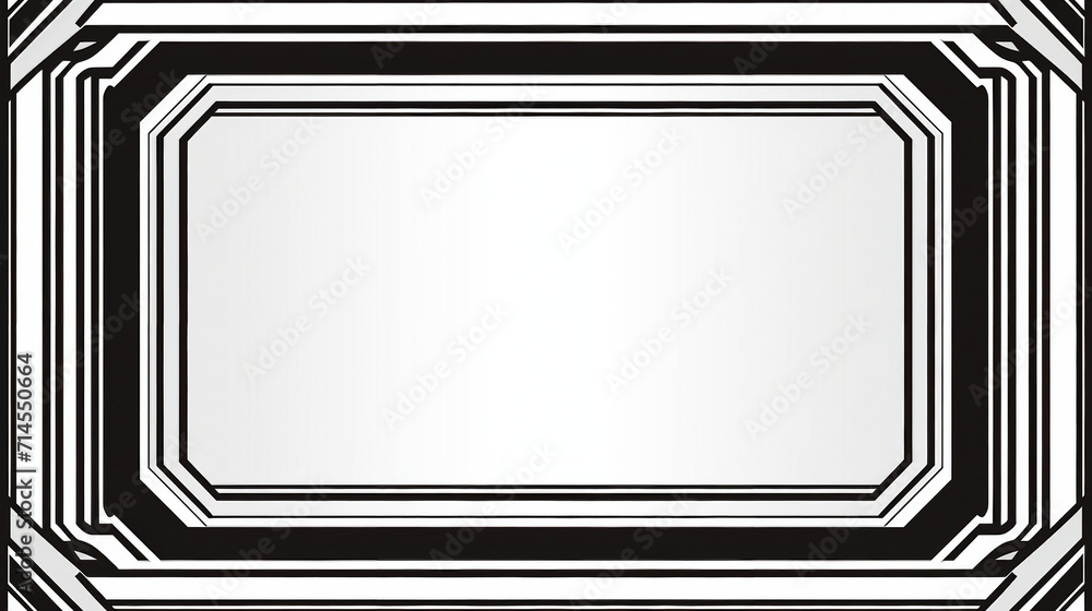Vector Border Frame Line Deco Label on Isolated Background with Copy ...