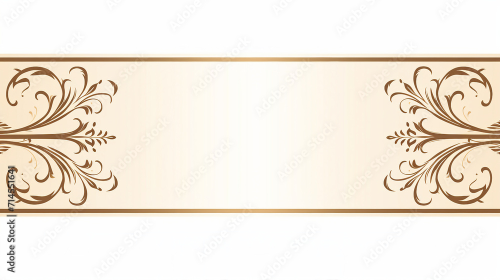 Vector Border Frame Line Deco Label on Isolated Background with Copy ...