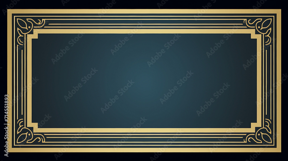 Vector Border Frame Line Deco Label on Isolated Background with Copy ...