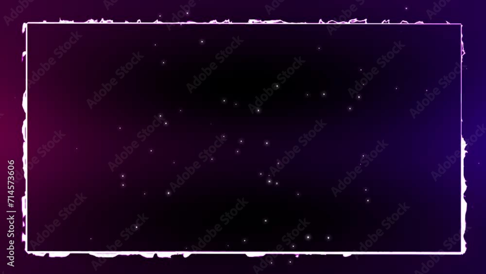 neon border frame, purple glowing border, rectangle, square, frame ...