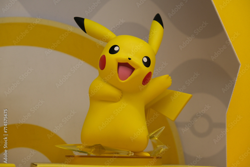 Shanghai,China-Jan.20th 2024: Pikachu toy. Japanese fictional character ...
