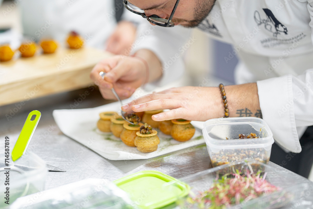 Food prepared by Azerbaijani chefs for Chefs Cup 2024 Stock Photo ...