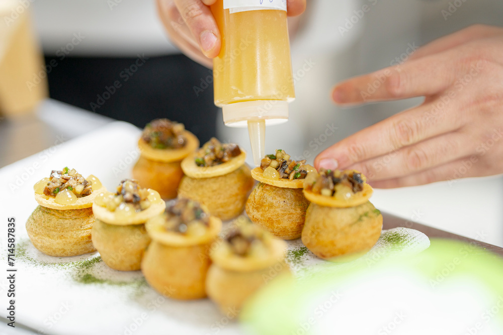 Food prepared by Azerbaijani chefs for Chefs Cup 2024 Stock Photo ...