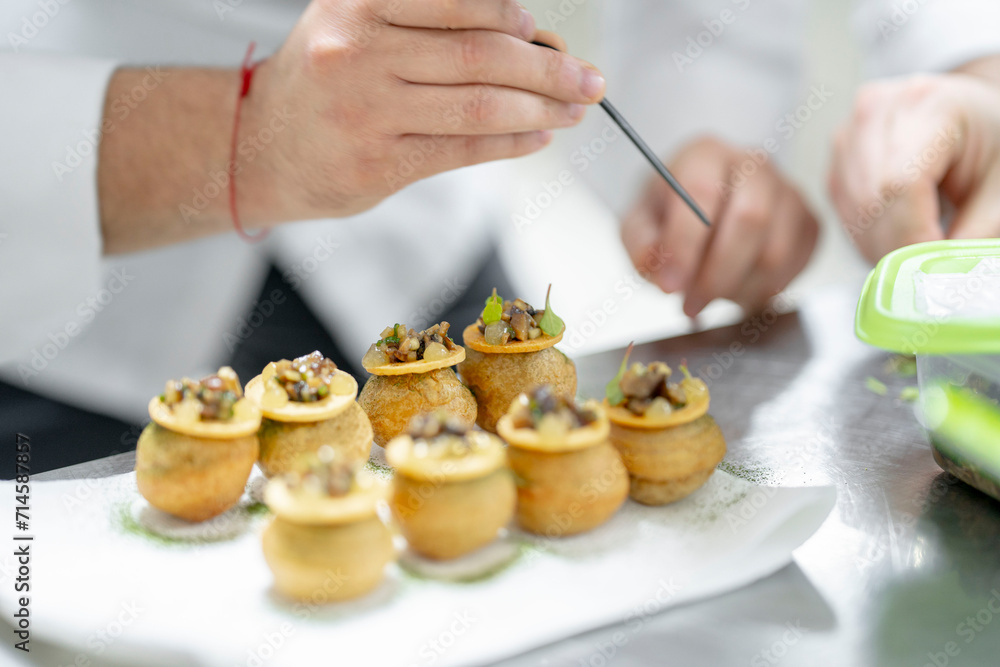 Food prepared by Azerbaijani chefs for Chefs Cup 2024 Stock Photo ...