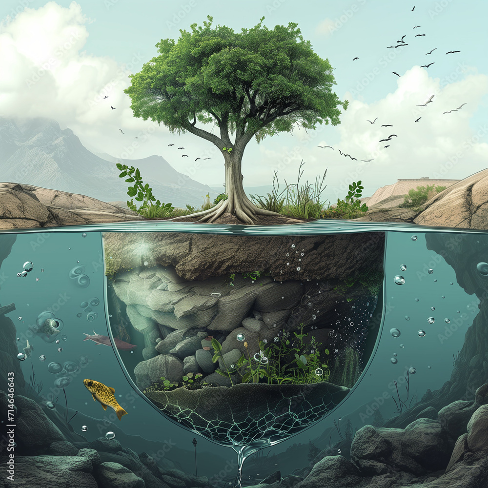 Captivating artwork highlights the stark difference between water ...