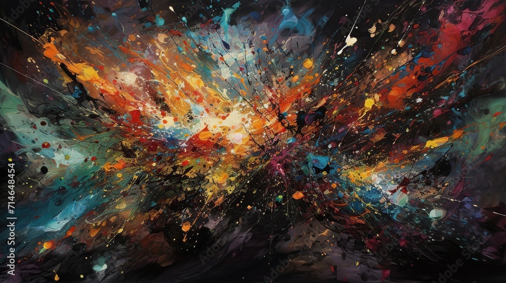 Colorful abstract background of a surrealistic interpretation of a ...