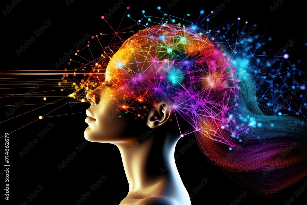 Neuroimaging Science Medtech Scientific Axon illustration: Electroencephalogram (EEG) brain ...