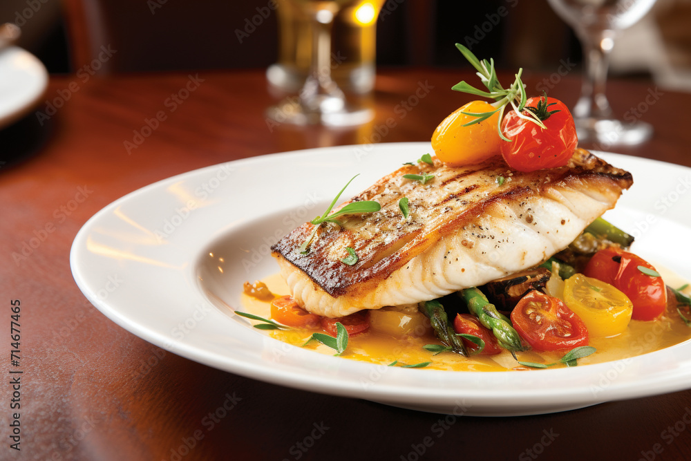 Delicious fillets of pollock or coalfish cooked in spicy marinade and ...