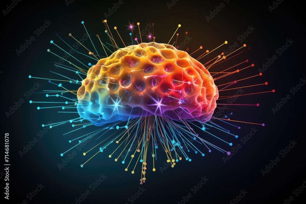 Brain love— dance of neurotransmitters. Amorous Love drug happy ...