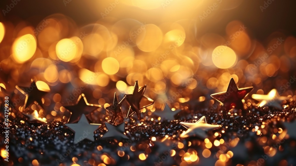 Golden star with blue background for Chinese lunar new year celebration ...