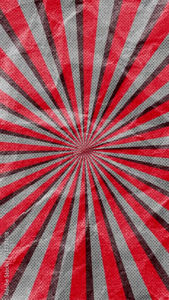 Sunburst vintage rays background. Rotating stop motion retro sun ray ...