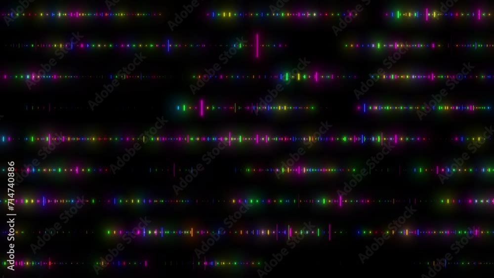 Vidéo Stock Music Audio Equalizer Pattern Animation, Simple Colorful ...