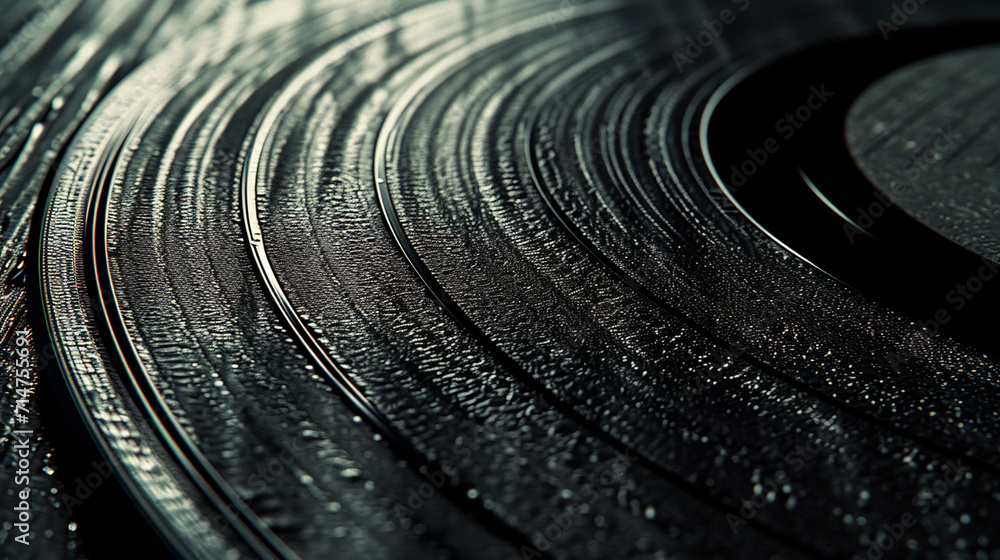 Vinyl Record Grooves: Photorealistic texture of vinyl record grooves ...