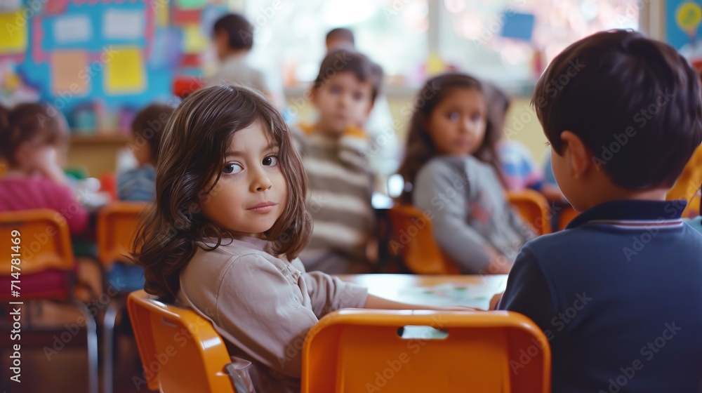 Kindergarten Teachers Navigating Culturally Diverse Classroom Stock ...