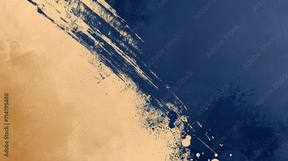 Navy Blue and Tan grunge banner background. PowerPoint and Business ...