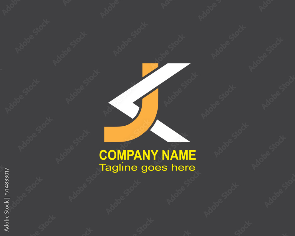 JK logo. EPS file. Editable Color. CMYK Color mode. Free Font used ...