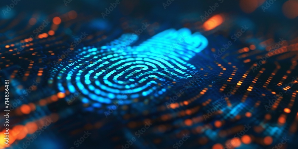 ภาพประกอบสต็อก Explore the role of biometric authentication in enhancing cybersecurity measures ...