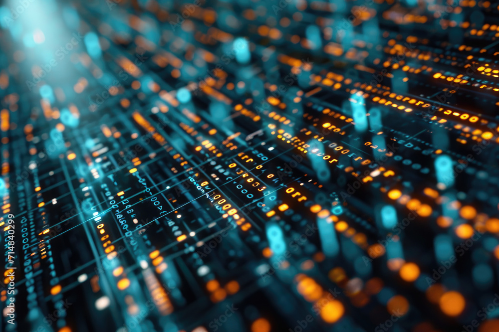 Imagery showcasing data transformed into encrypted code, emphasizing ...