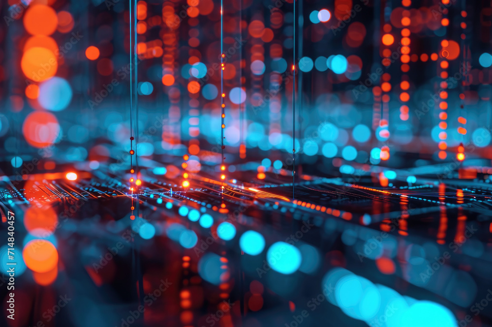 Visual representation of a digital firewall shielding networks from ...