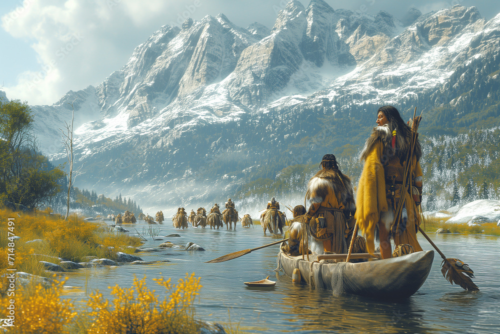Primitive Harmony, hunter gatherers, caveman, An Evocative Vray ...