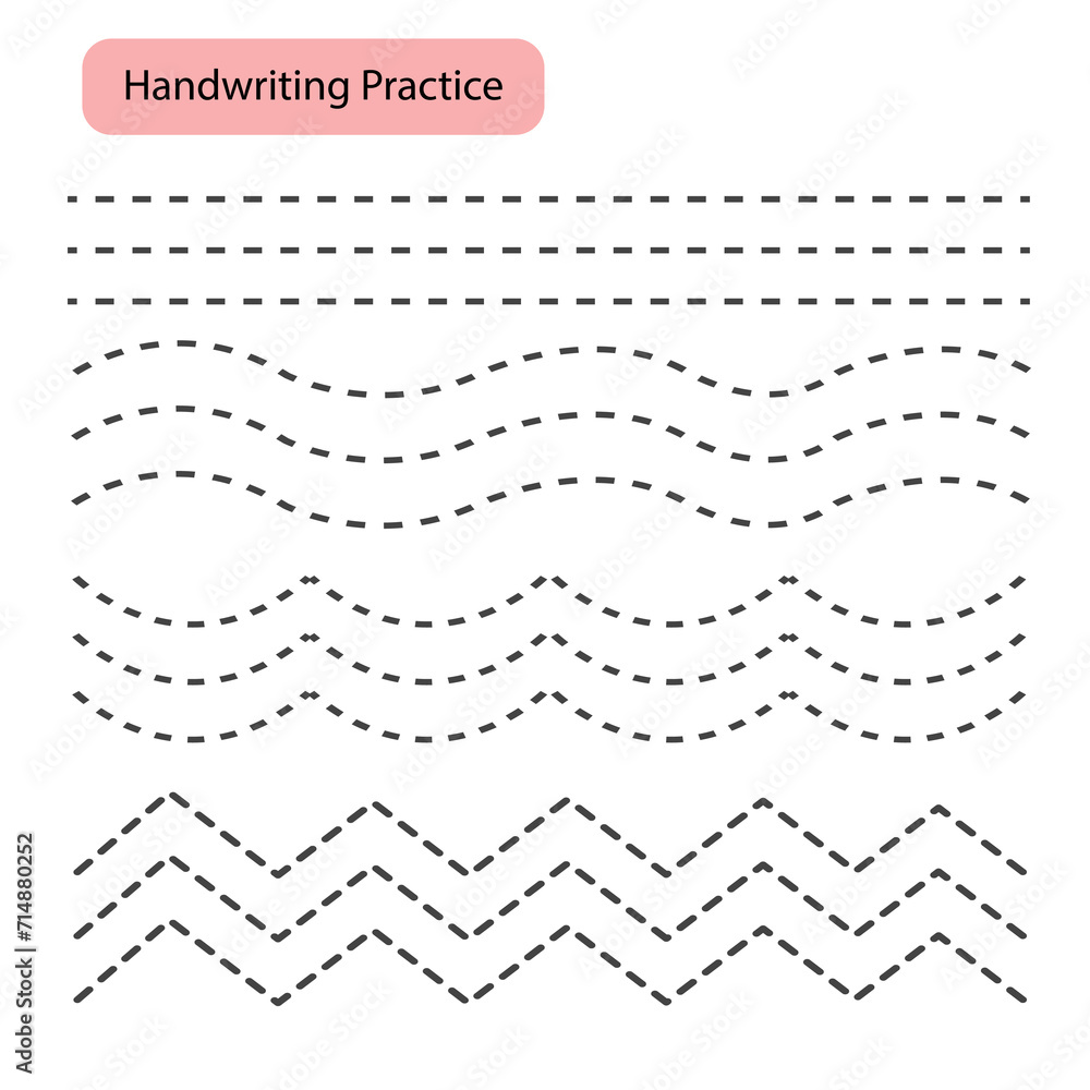 Trace line worksheet for kids. Basic writing. Working pages for ...