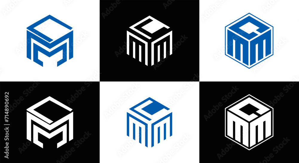 MCM logo. M C M design. White MCM letter. MCM, M C M letter logo design ...